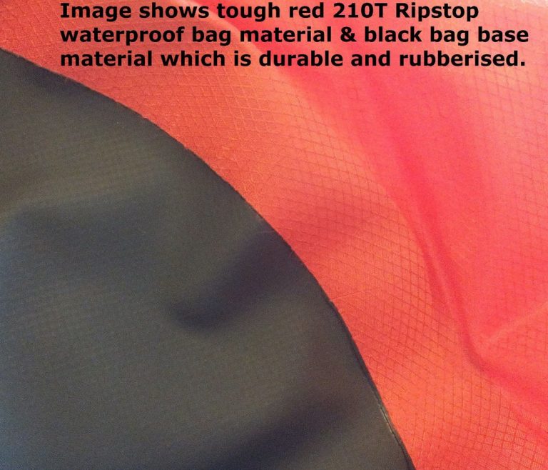 30L red or black roll top dry bag 100% waterproof lightweight TOUGH ...
